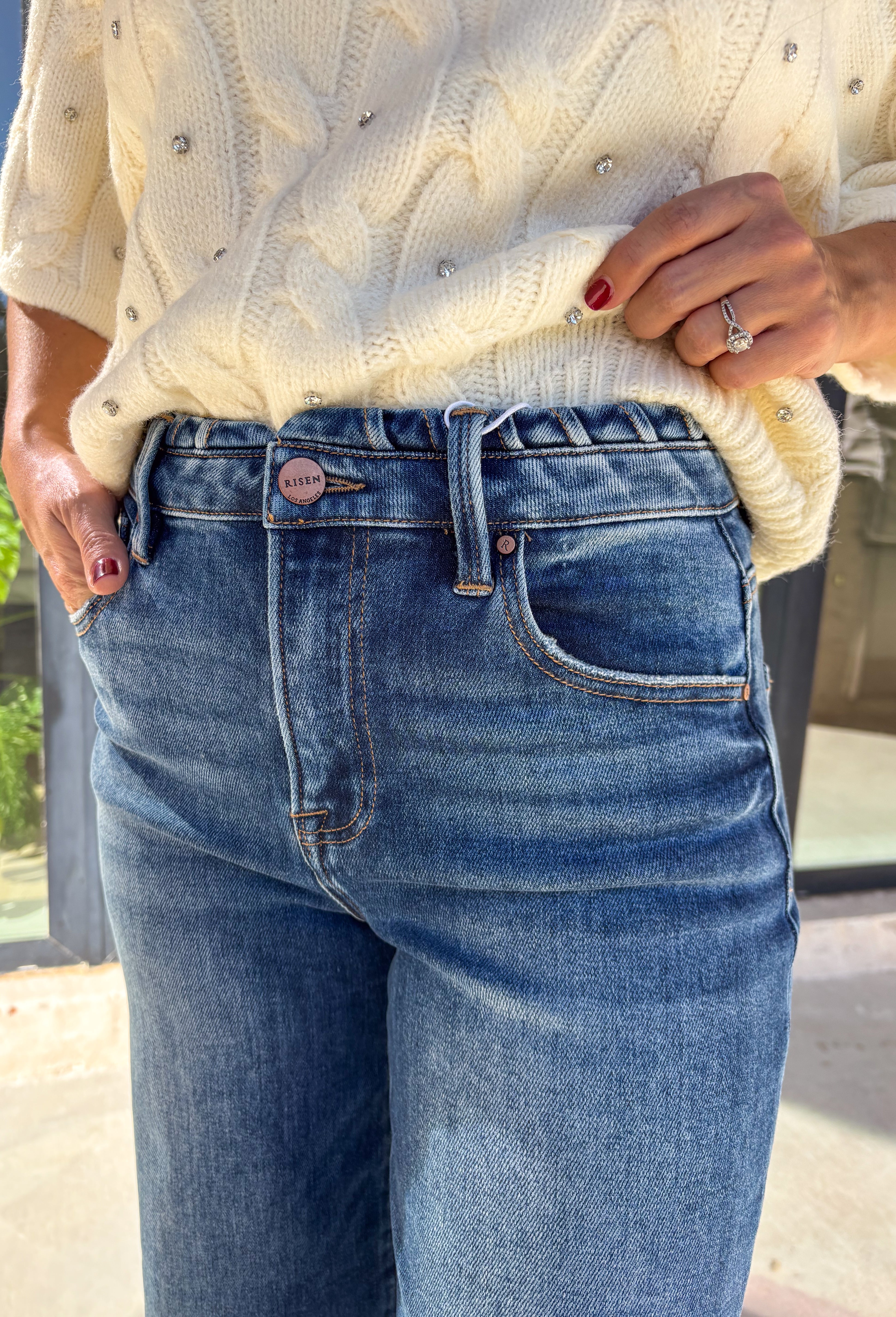 Eloise Wide Leg Jean by Risen | Groovy's