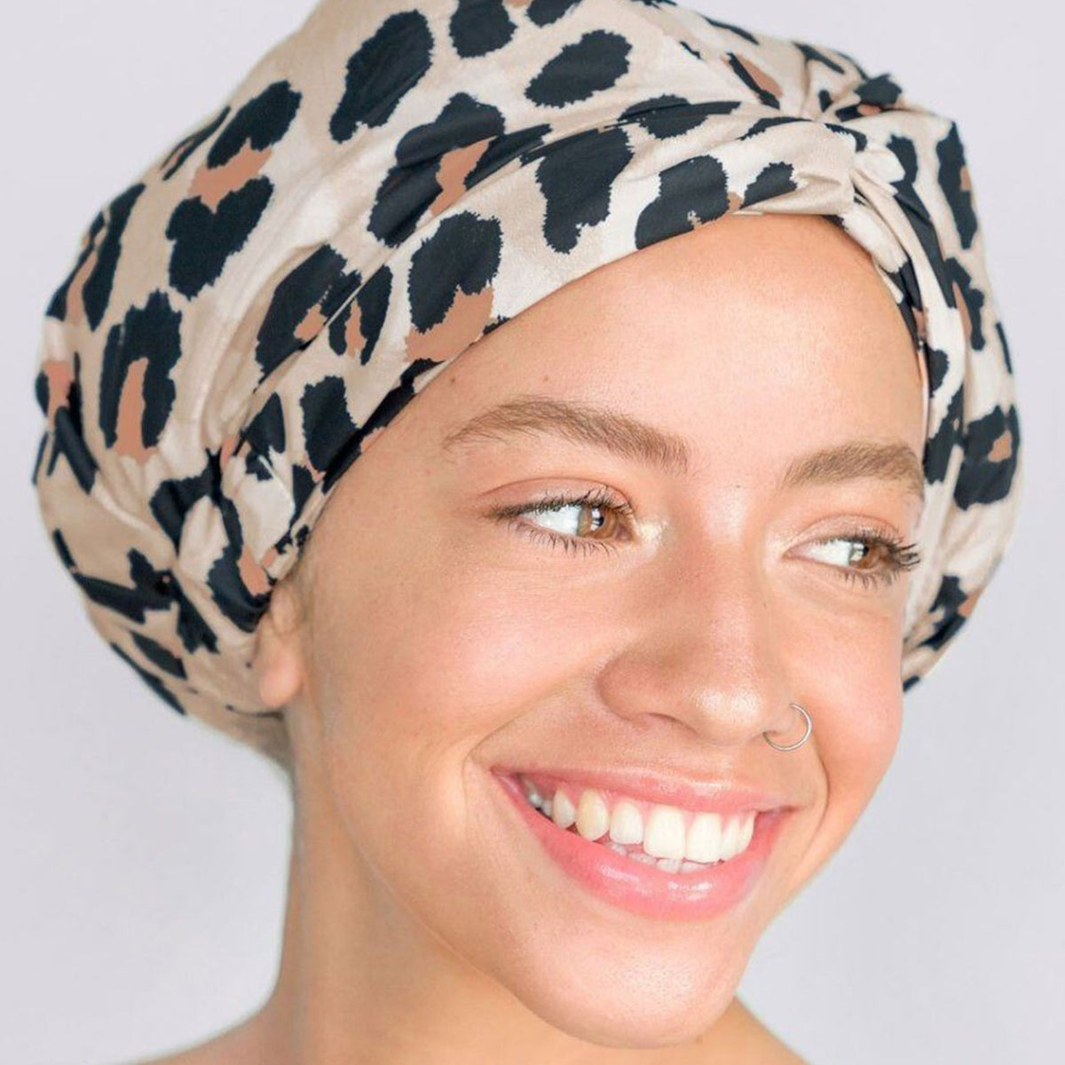 Kitsch Luxe Shower Cap in Leopard | Groovy's