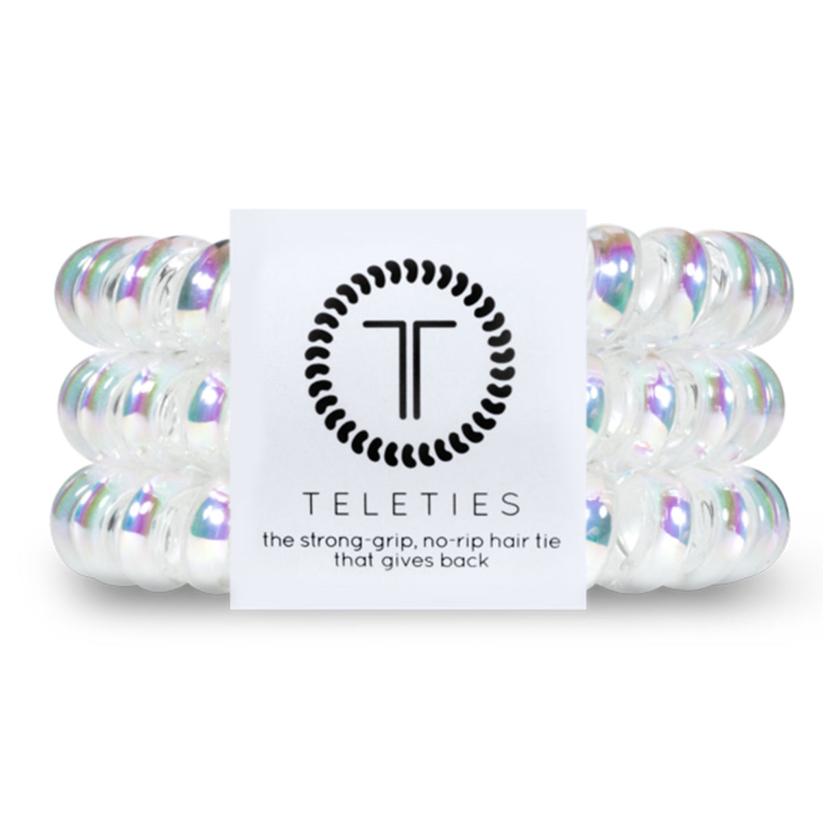 TELETIES Large Hair Ties - Peppermint | Groovy's