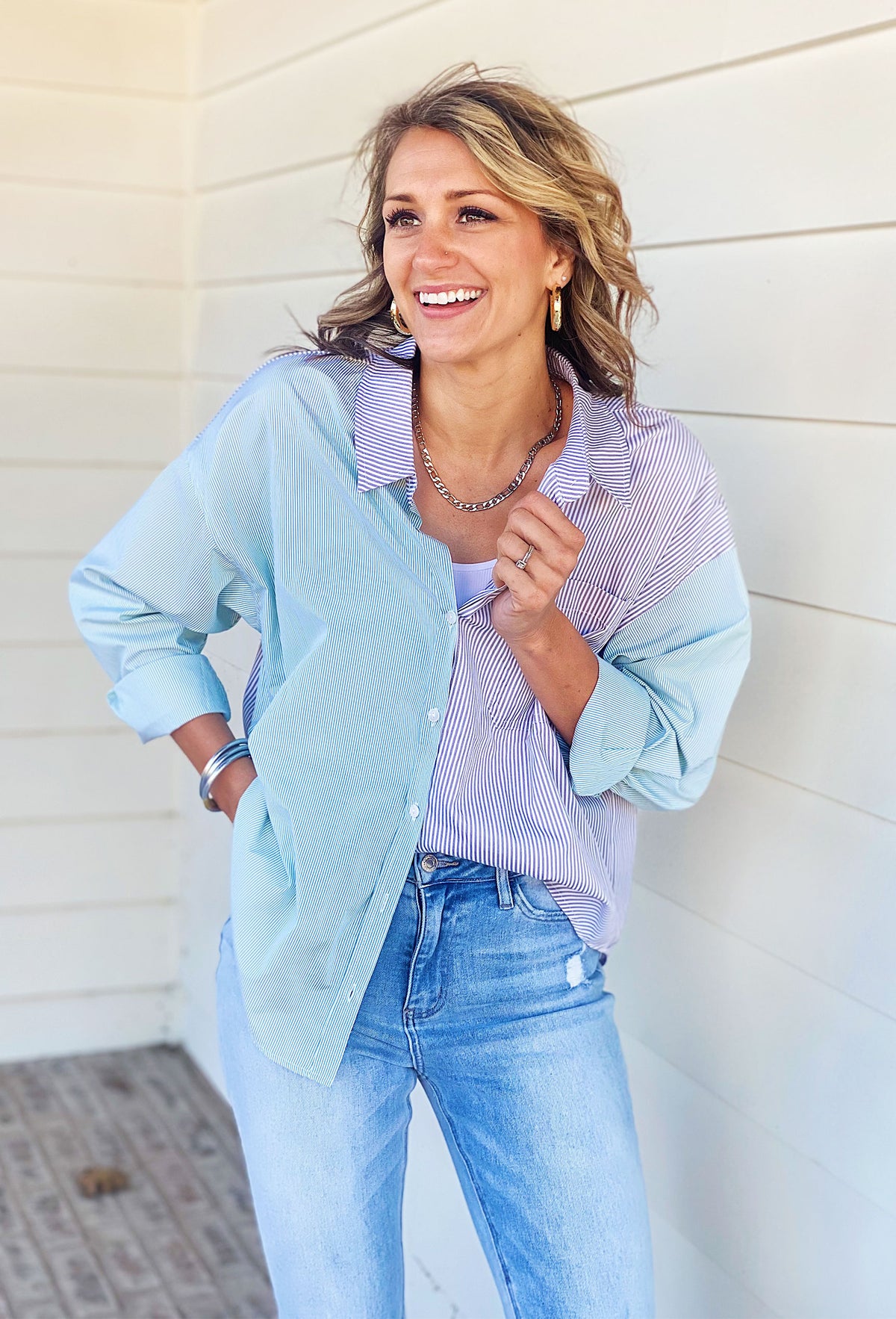 Unwritten Rules Button Up Top | Groovy's